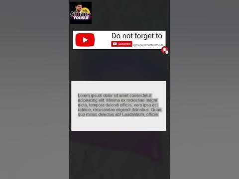 Prevent Text Copying from Your Website: Clever CSS Trick - YouTube