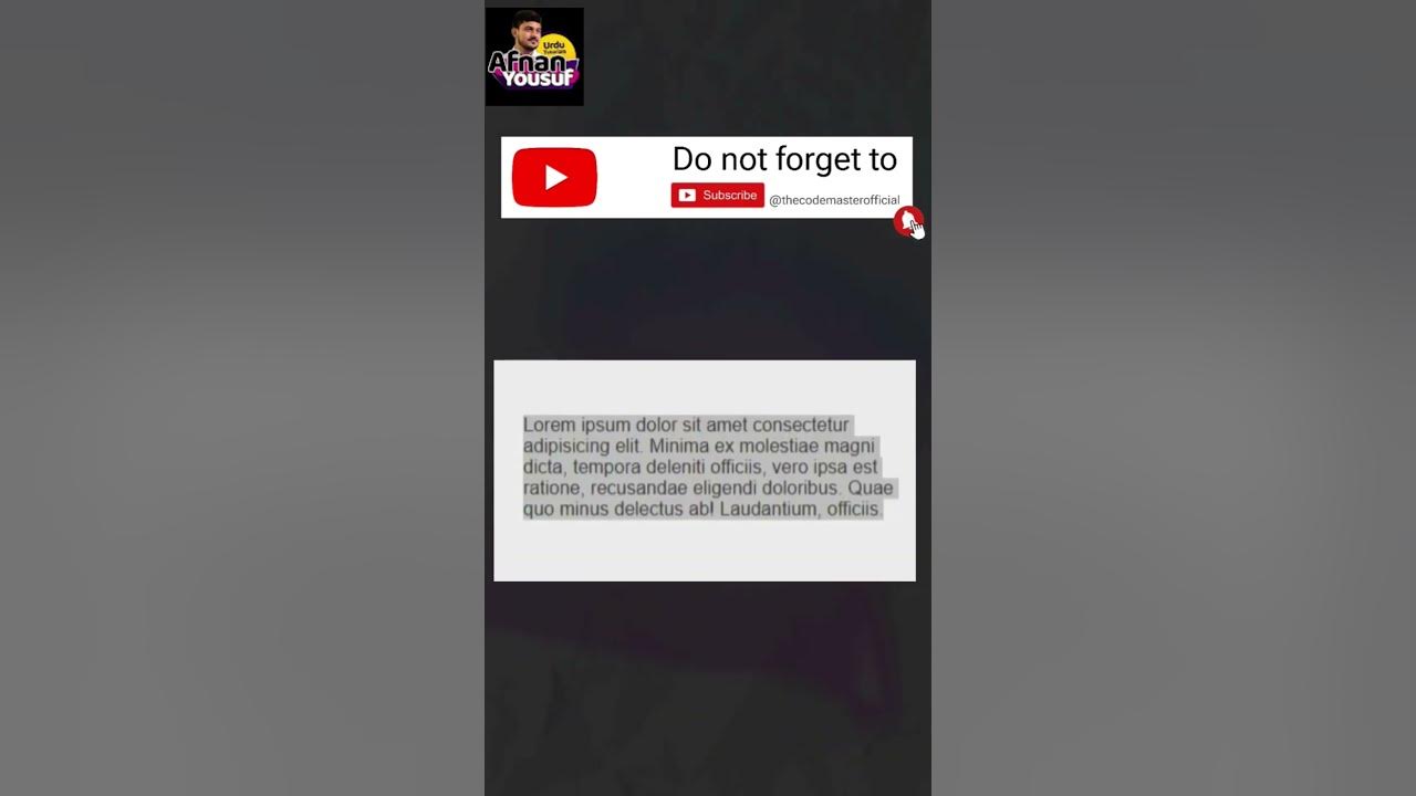 Prevent Text Copying from Your Website: Clever CSS Trick - YouTube