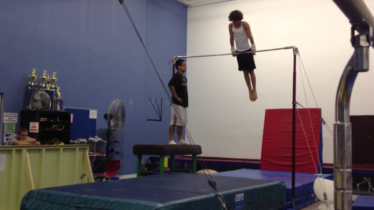 Double Back Salto (Tucked) off High Bar [Michel Yuzik] - YouTube