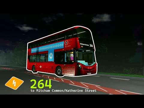CROYDON 264 to Katherine Street and back (Electroliner drive) - YouTube