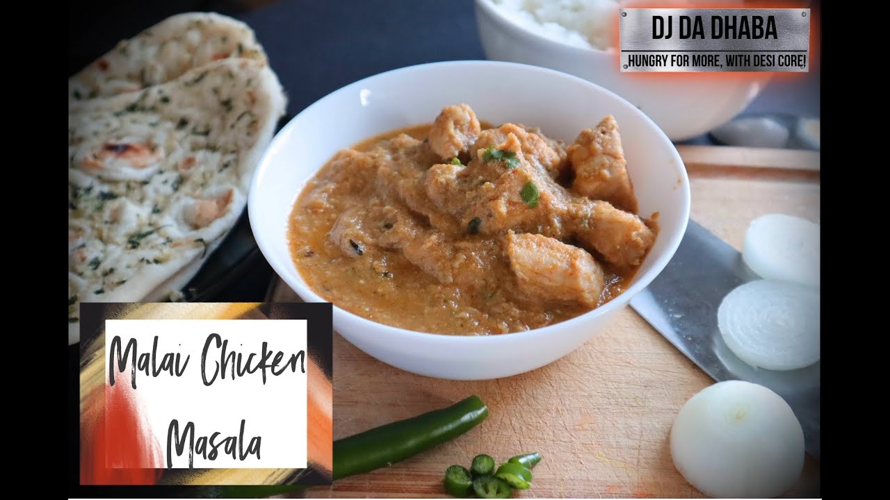 Malai Chicken Masala| Try Out this Simple Malai Chicken Recipe| Easy to ...