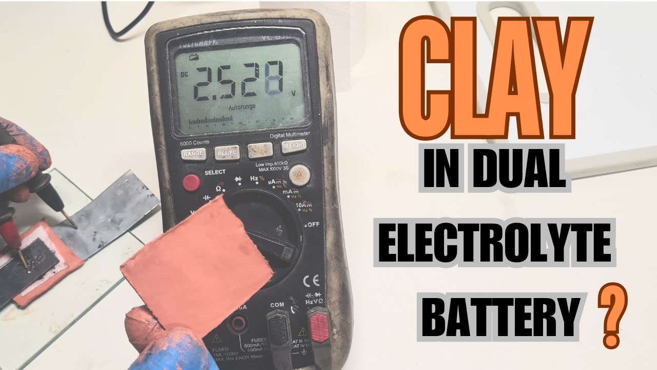 Clay membrane in Dual electrolyte battery - YouTube