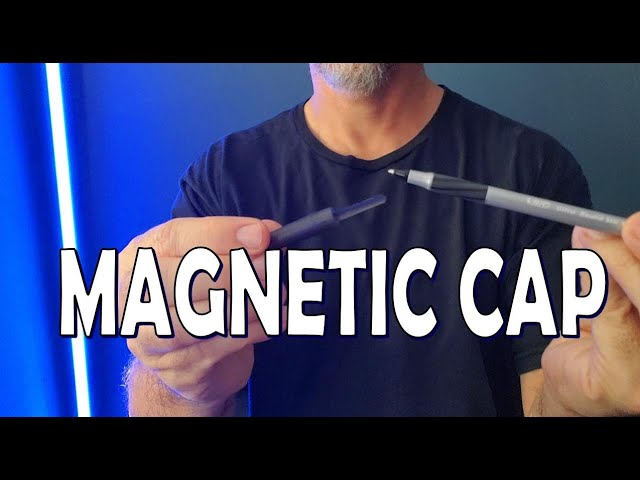 Pen Cap Trick White & Chrome Cap O Matic Space Pen Set, Mustache