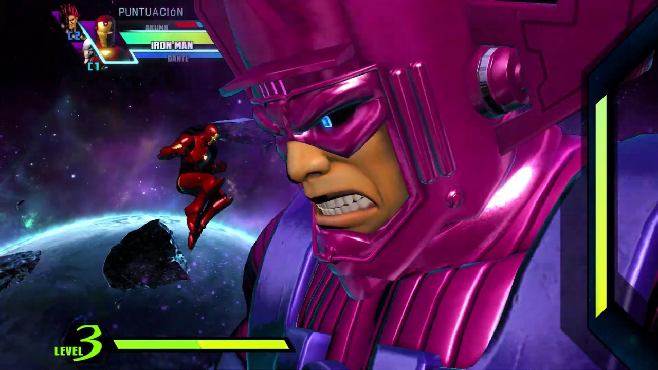 Iron man vs Galactus | Marvel vs Capcom 3 | Batalla Final - YouTube