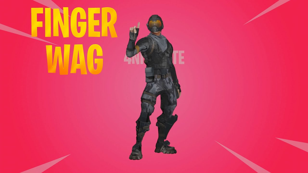 Fortnite Finger Wag Emote 👆 No, No, No 👆 Shuffle 👆 Passinho Elétrico 👆 ...