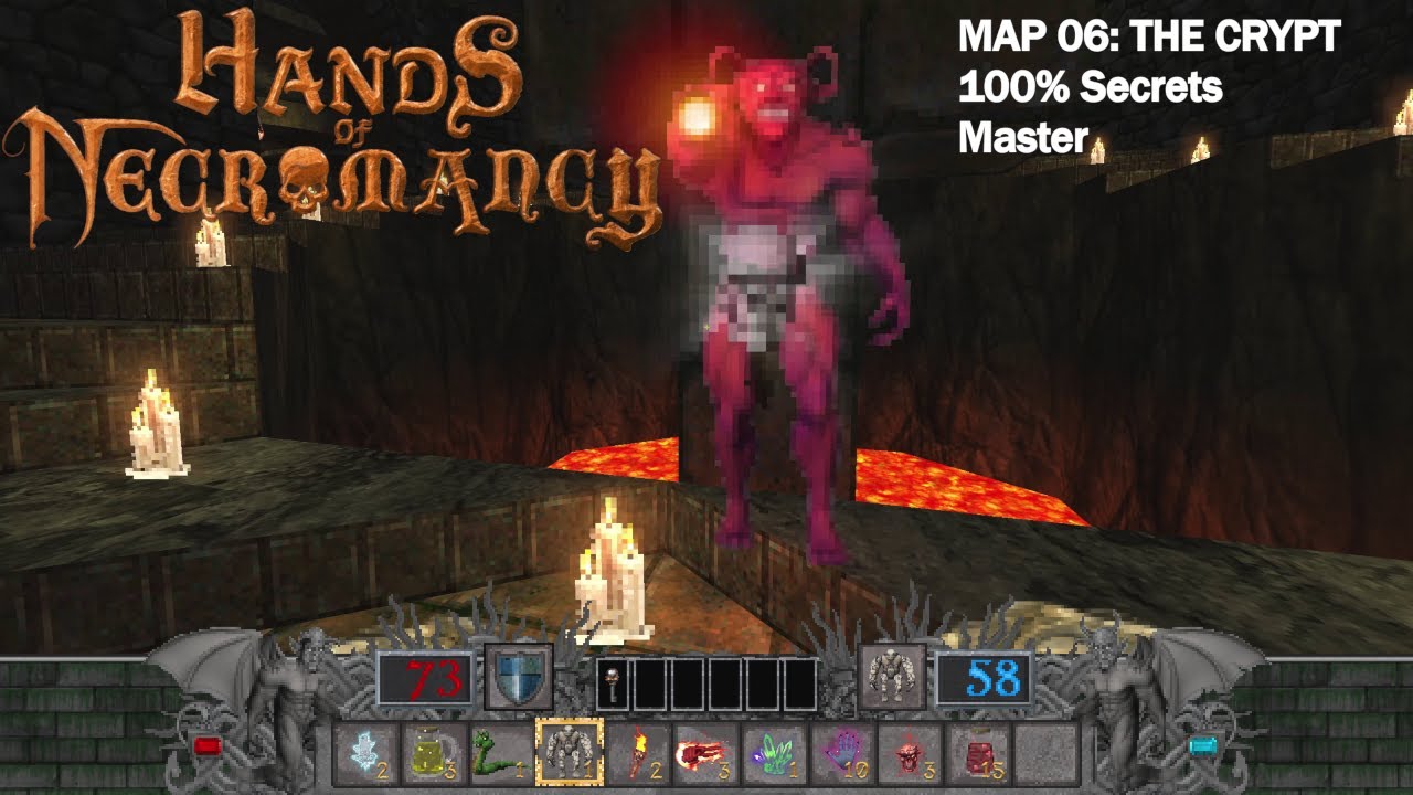 Hands Of Necromancy - Map 06: The Crypt (Master, 100% Secrets) - YouTube