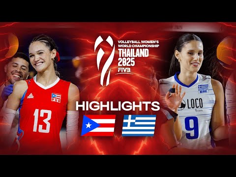 Puerto Rico 🇵🇷 vs. Greece 🇬🇷 - Highlights | Women's World Championships 2025