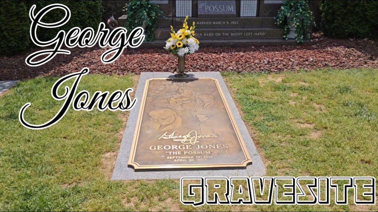 Gravesite of George Jones Country Music Legend - YouTube