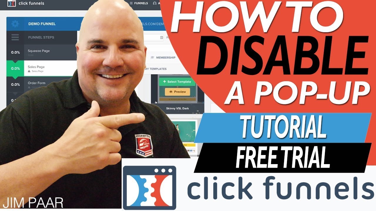 How To Disable A Pop Up In Clickfunnels Youtube