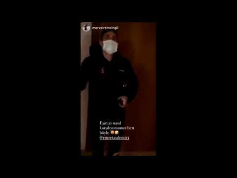 Emre Taşdemir'in eşi Kadıköy Galibiyeti sonrası karşılarken