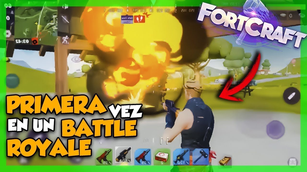 FORTCRAFT ANDROID | PRIMERA vez JUGANDO un BATTLE ROYALE - YouTube