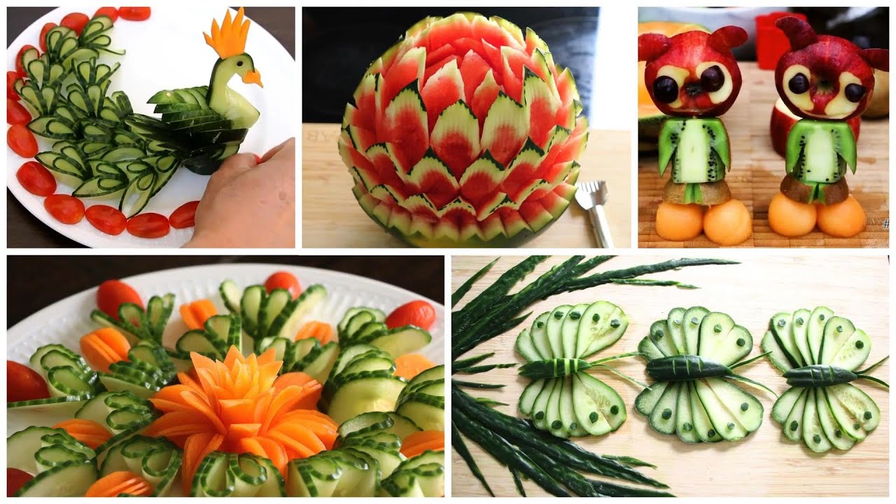 Yummy Fruit Vegetable Art Ideas - YouTube
