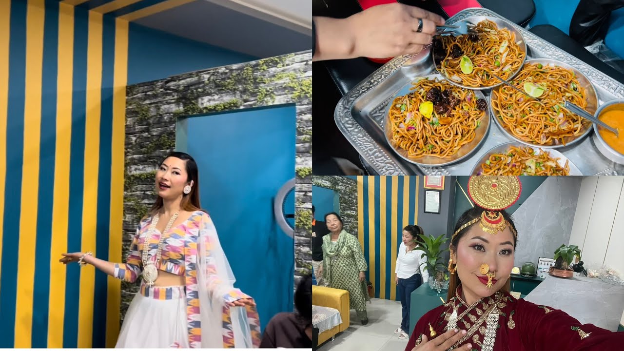 Photoshoot Vlog ️final Vedio auna baaki with karma salon nujaa collection chamling photo studio ...