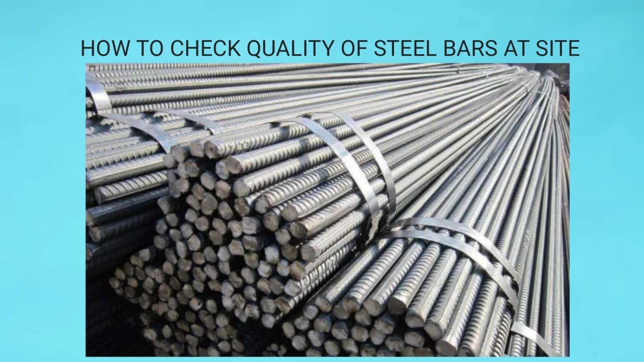 HOW TO CHECK QUALITY OF STEEL BARS AT CONSTRUCTION SITE - YouTube