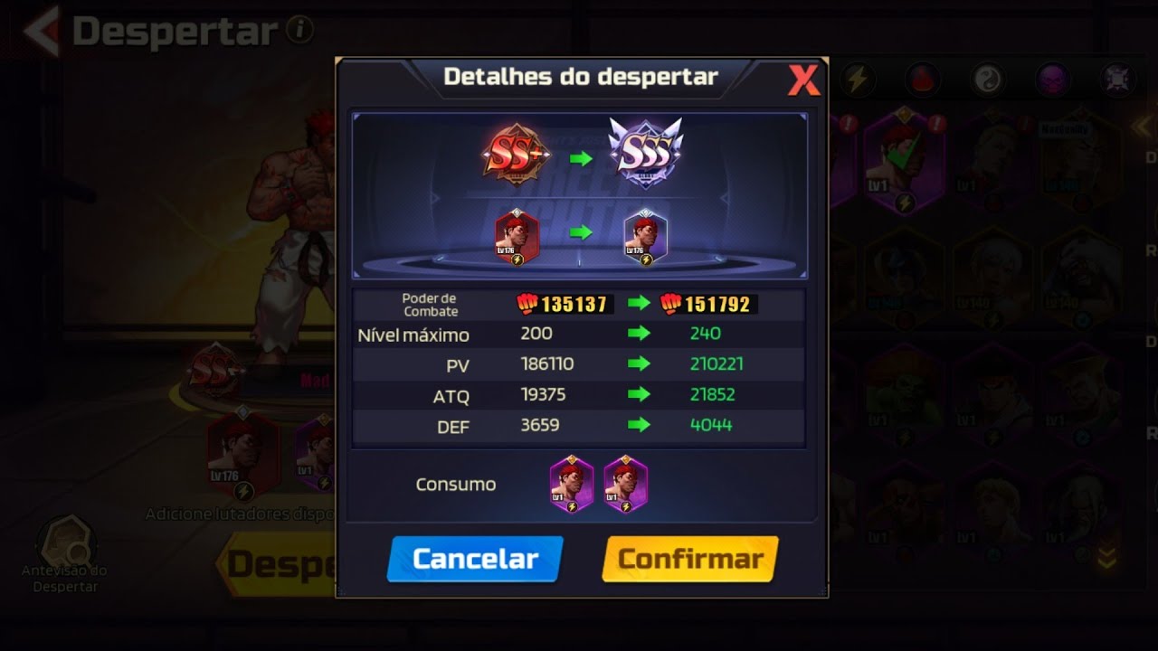 DESPERTAR Mad Ryu SSS & Chun Li S+ Street Fighter: Duel - YouTube