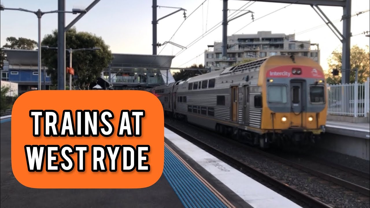 Sydney trains vlog 9: Evening Trains at West ryde part 2 - YouTube