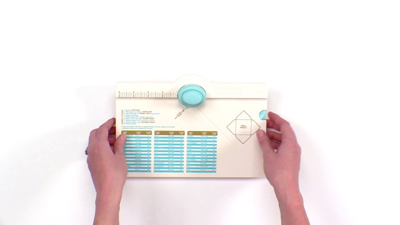 Mini Envelope Punch Board para sobres - YouTube