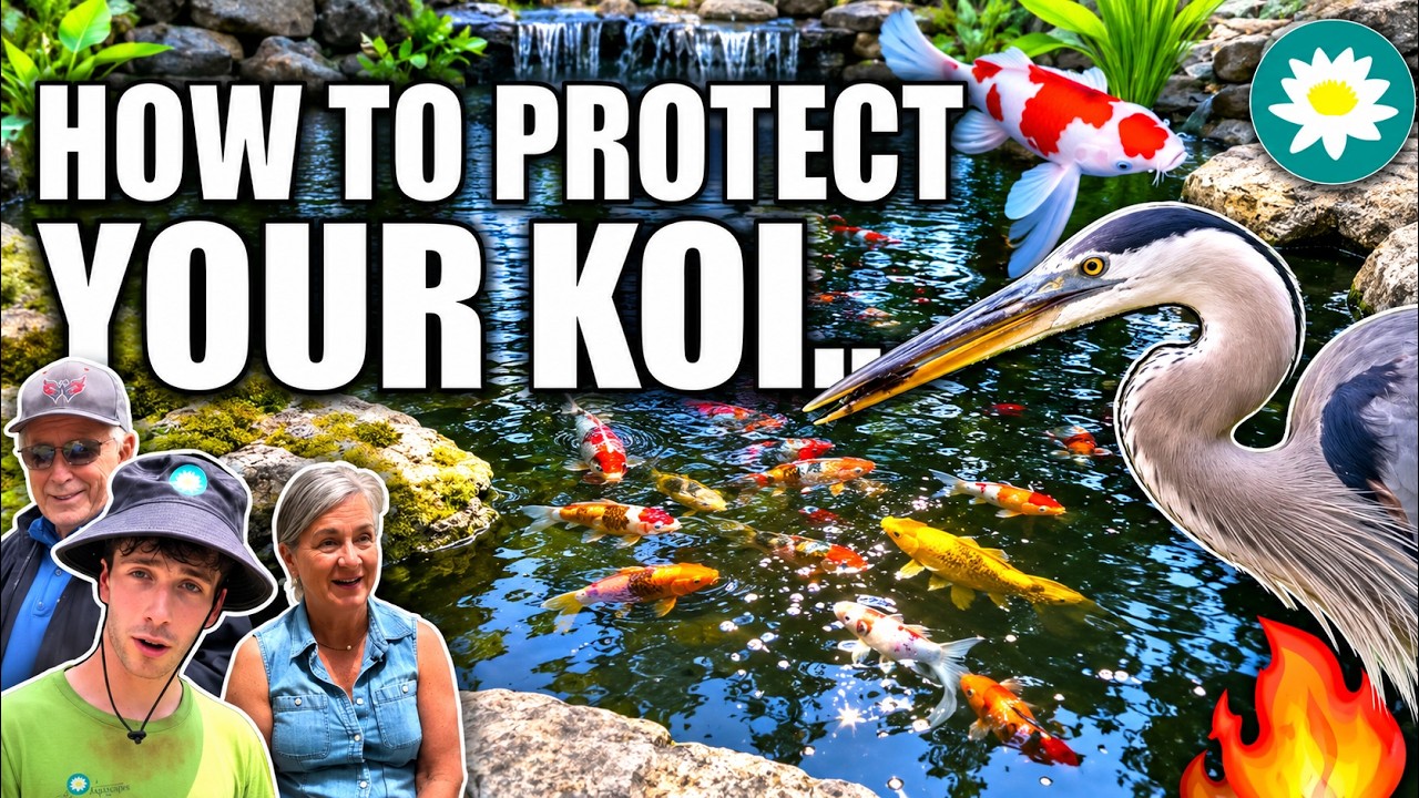 HOW WE PROTECT KOI FISH! 🦅🐟🔥 - YouTube