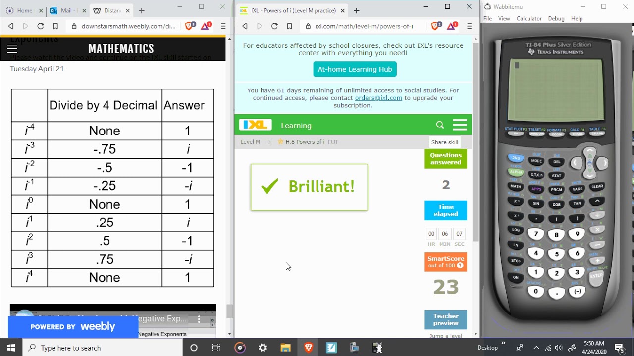 Simplifying Imaginary Units with Exponents Examples - YouTube