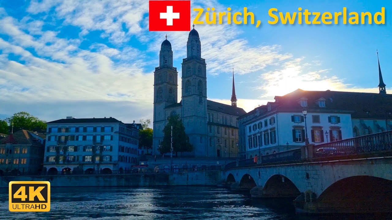Stroll along the River Limmat through Zurich's old town (Altstadt ...