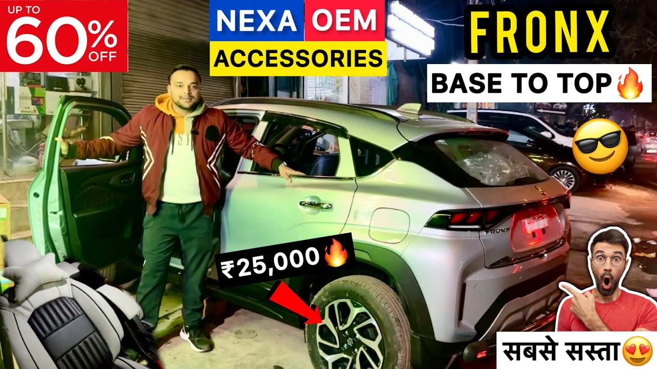 Fronx की ऐसी Modification नही देखी भाई😱Nexa oem accessories 60% OFF👌 ...