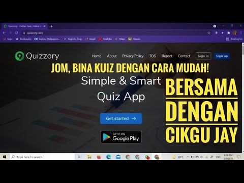 CARA MEMBUAT KUIZ MENGGUNAKAN 'QUIZZORY' BERSAMA DENGAN CIKGU JAY - YouTube