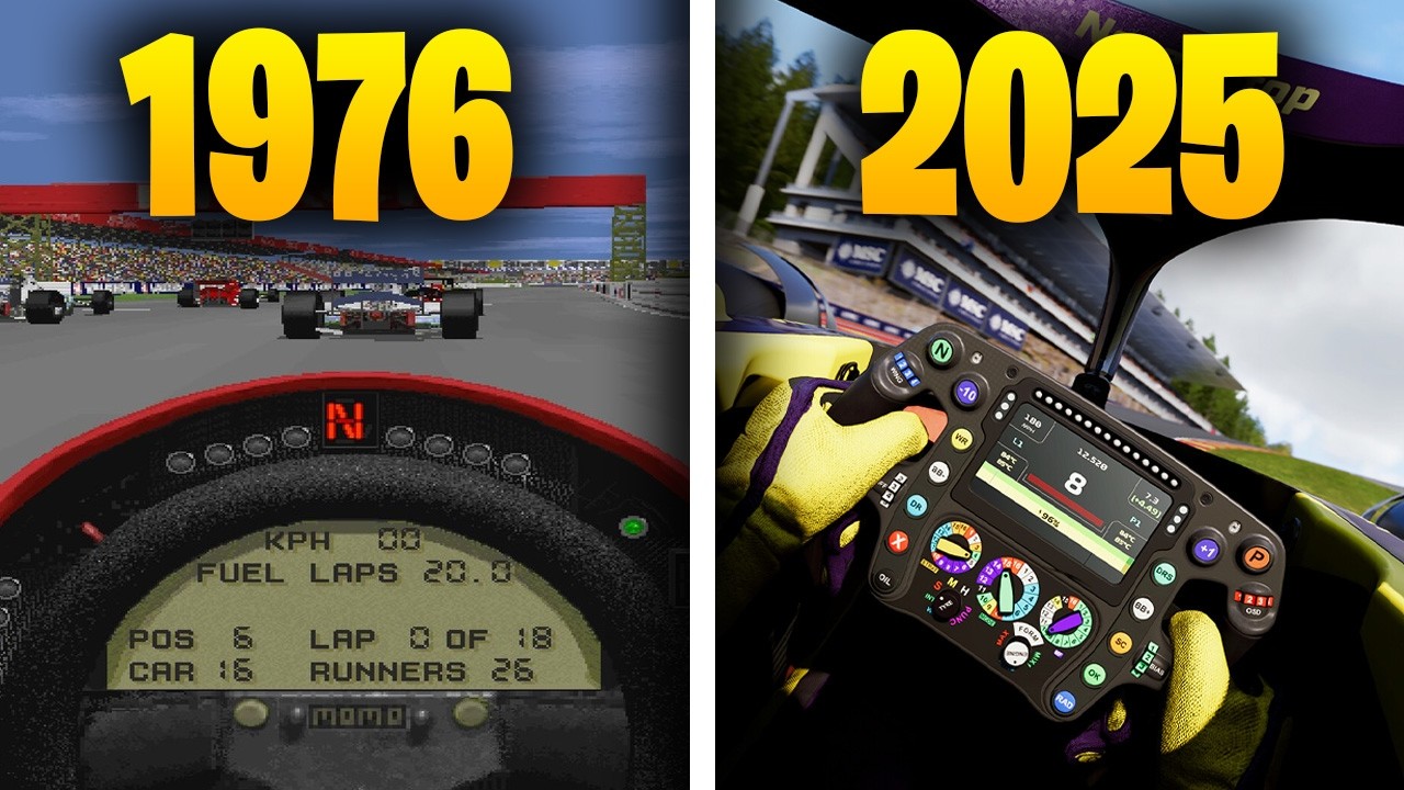 The Evolution Of F1 Video Games (1976-2025) - YouTube