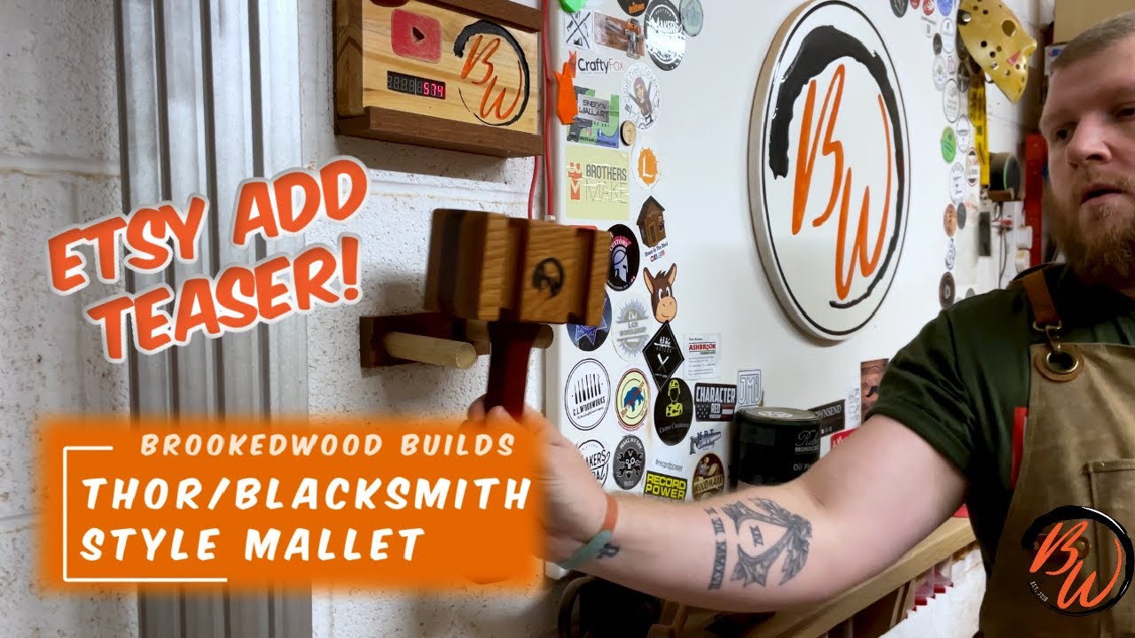 Thor/Blacksmith Style Mallet Etsy Teaser || Etsy Product Video! - YouTube