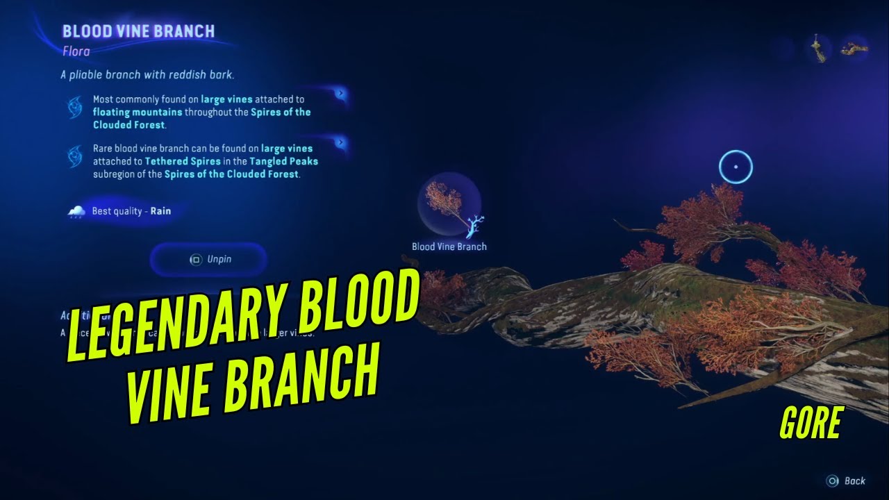 Legendary Blood Vine Branch | Avatar Frontiers of Pandora - YouTube
