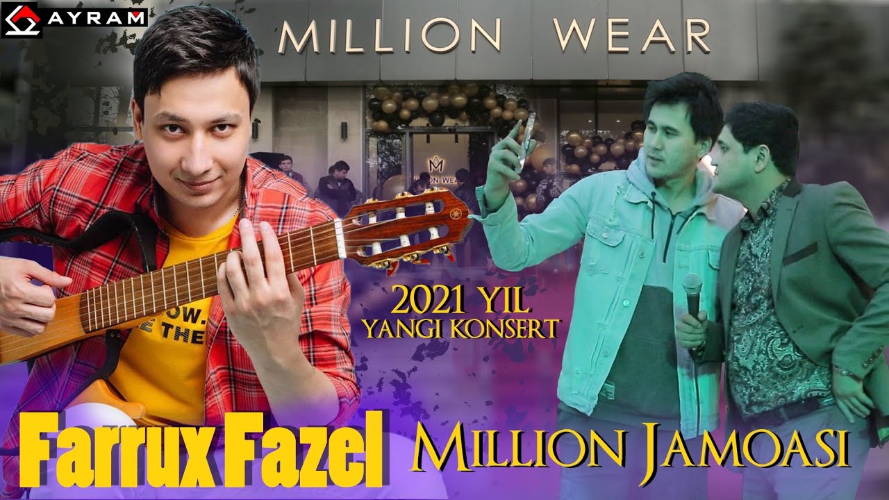 MILLION JAMOASI 2021 YIL OCHILISH MAROSIMIDA FARRUX FAZEL JONLI IJRONI YORVORDI (AYRAM ) - YouTube