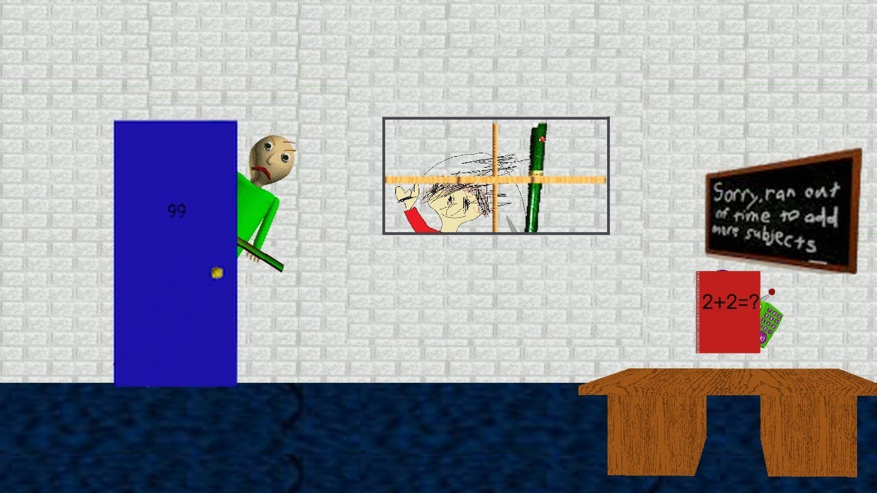 Mi PRIMERA VEZ jugando Baldi's Basics (SALE MAL) - YouTube