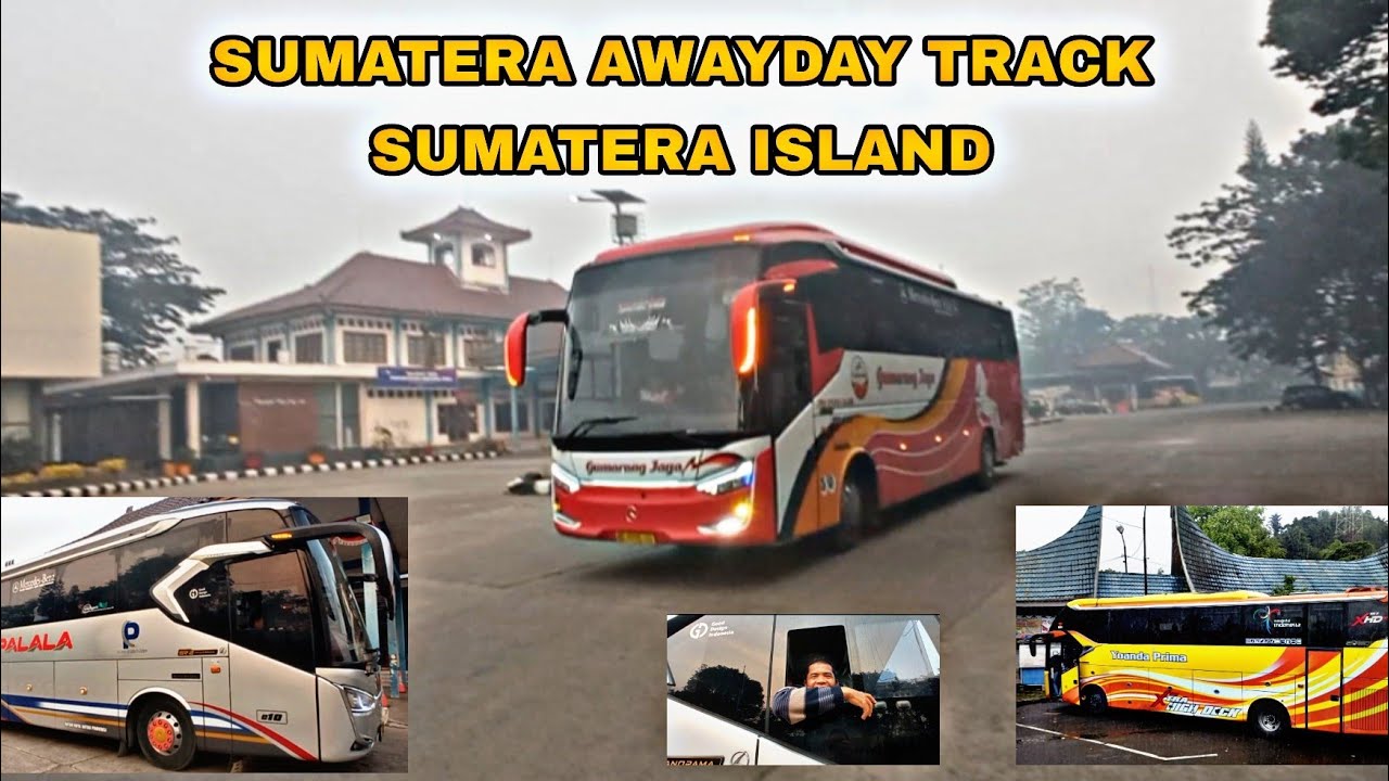 BUS SUMATERA SELALU MENARIK LINTASAN SUMATERA BANYAK AKSI KONVOI BUS ...