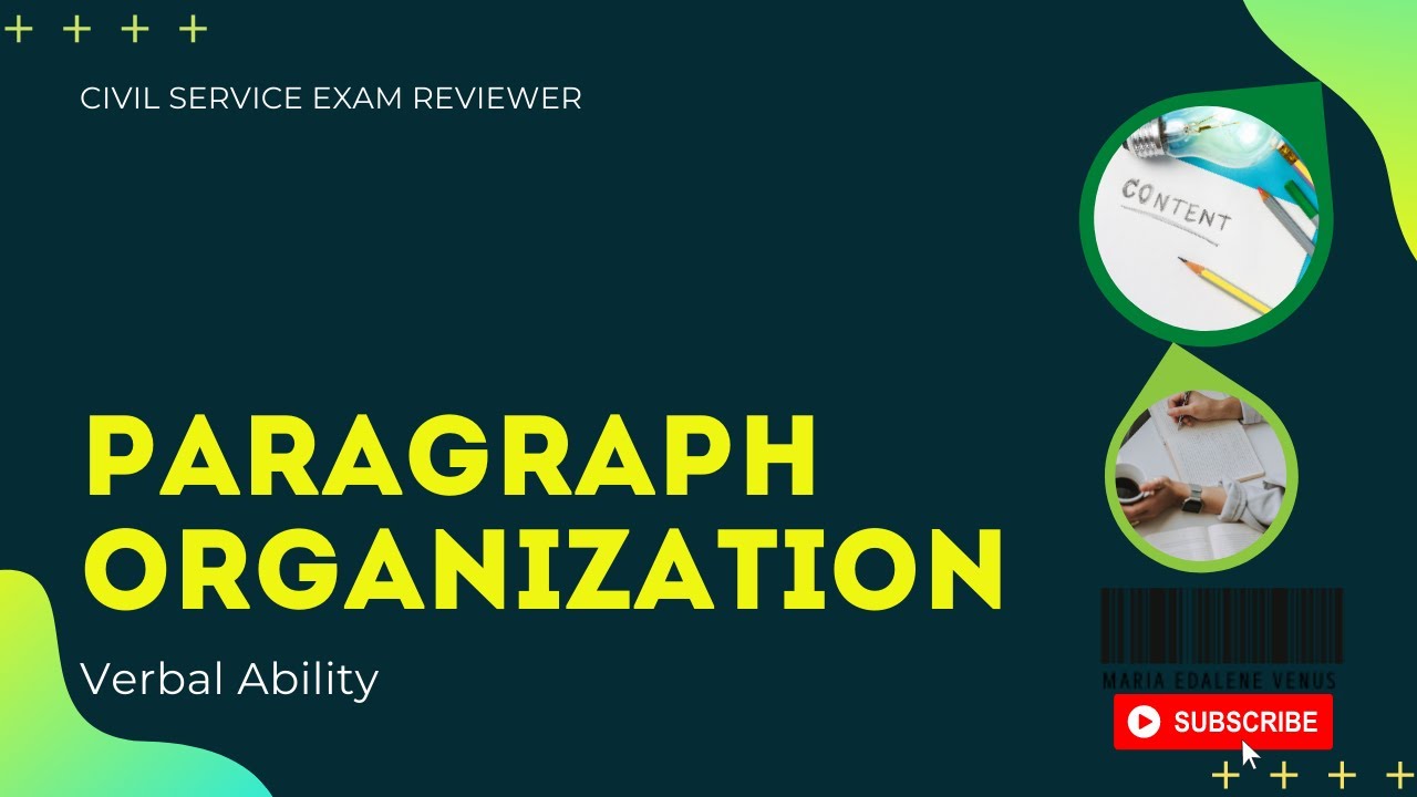 Paragraph Organization - CSE REVIEWER - YouTube
