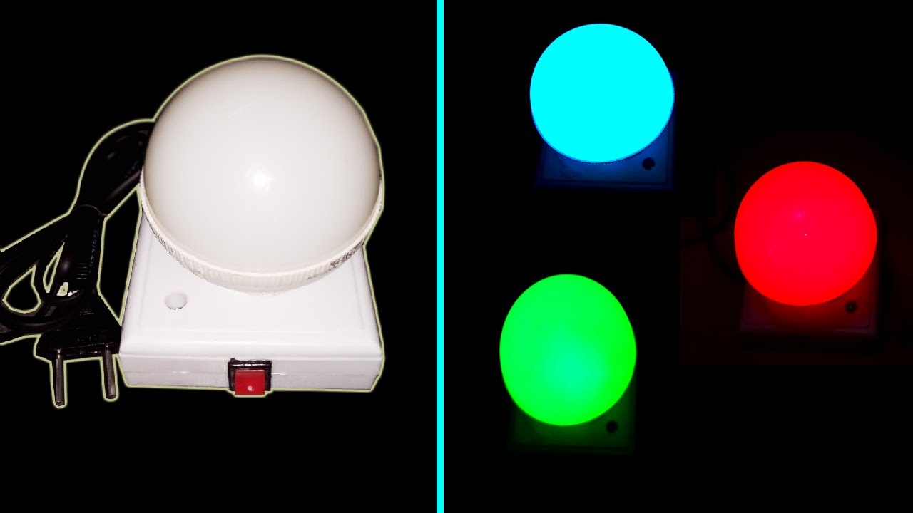 How to make RGB Color Led Bulb | | Multicolour Led Bulb 7/1 Colour RGB ...