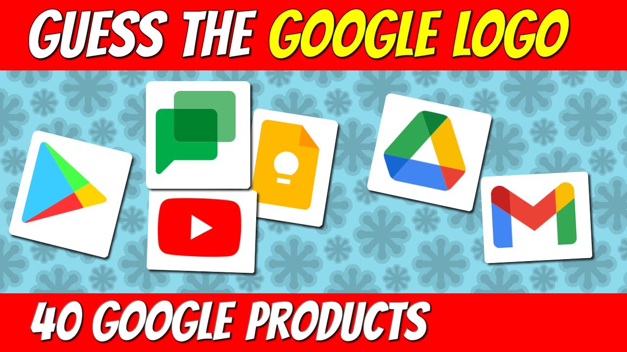 Guess the GOOGLE LOGO | Technology quiz challenge - YouTube