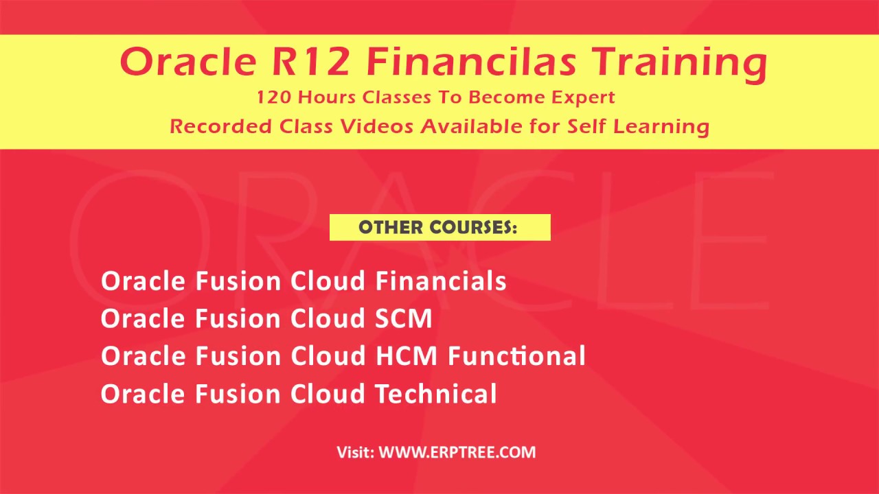 Erptree Oralce Financials Training Video - YouTube