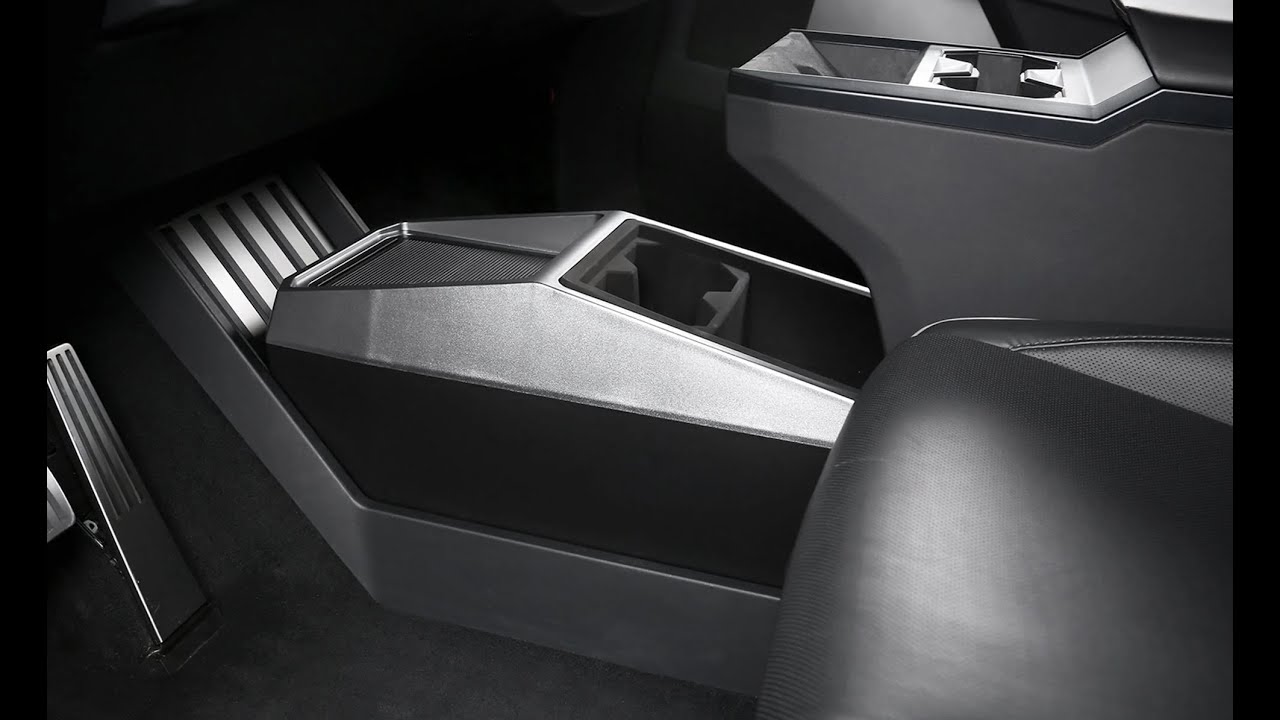 Cybertruck Center Console Floor Organizer Review - YouTube