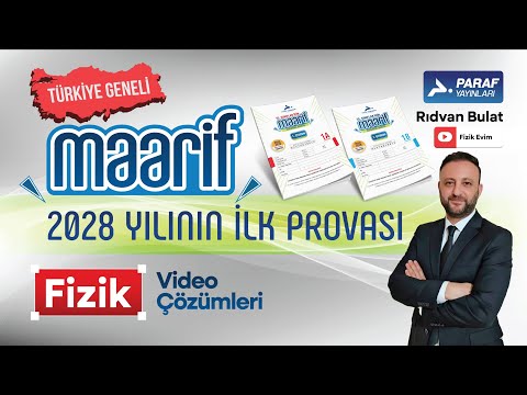 MAARİF MODEL TÜRKİYE GENELİ 1.OTURUM-TYT DENEME SINAVI-1 | FİZİK ÇÖZÜMLERİ  @ParafAkademi 