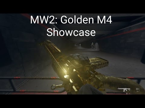Modern Warfare 2: Golden M4 Showcase - YouTube