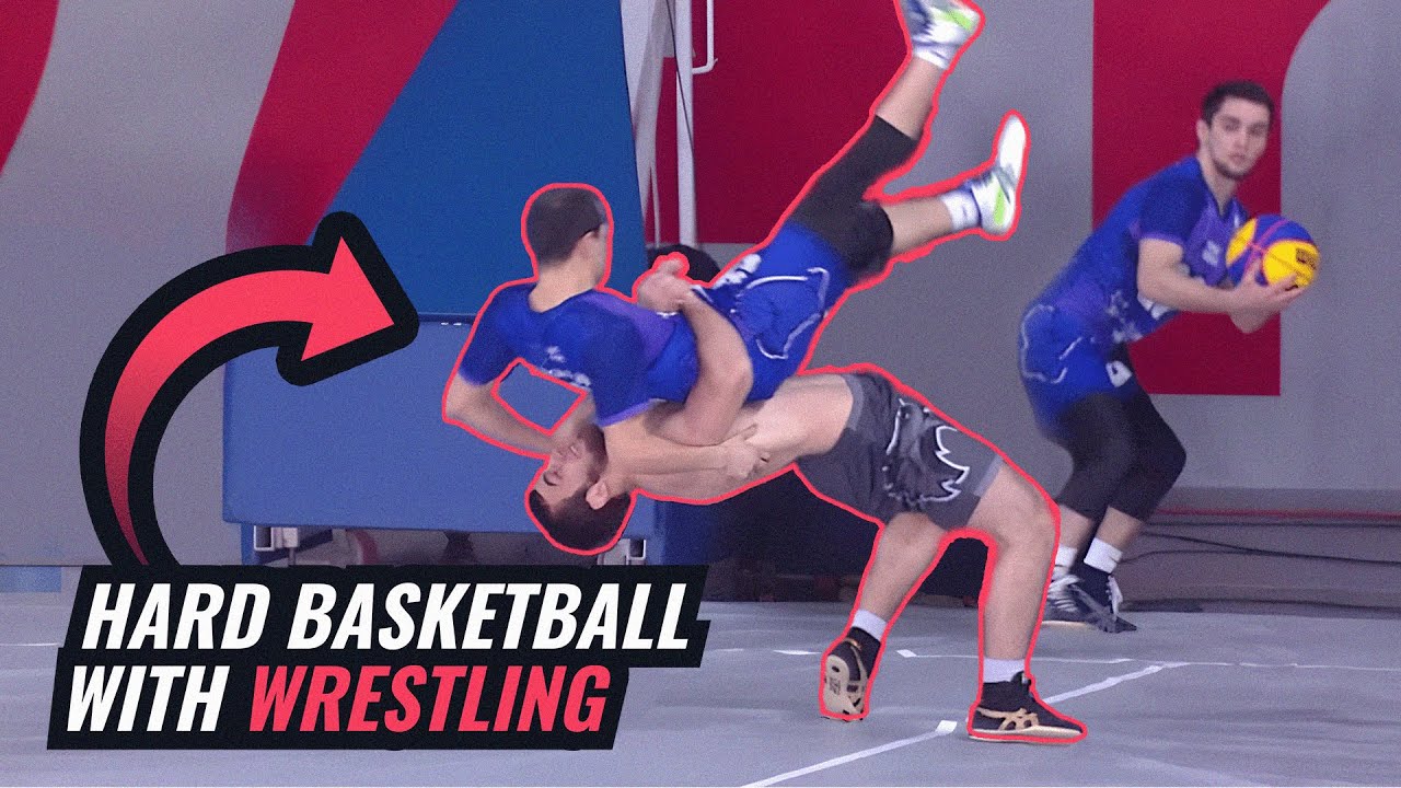 WHAT HAPPENS WHEN BASKETBALL MEETS WRESTLING? - YouTube