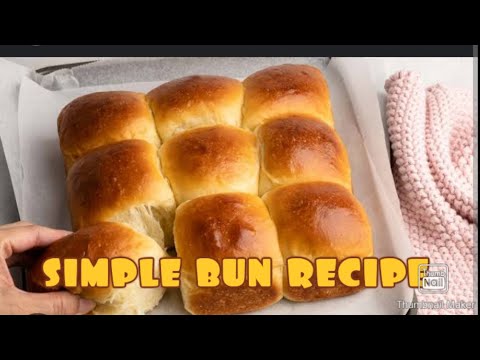 simple bun recipe||how to make japnese bun - YouTube