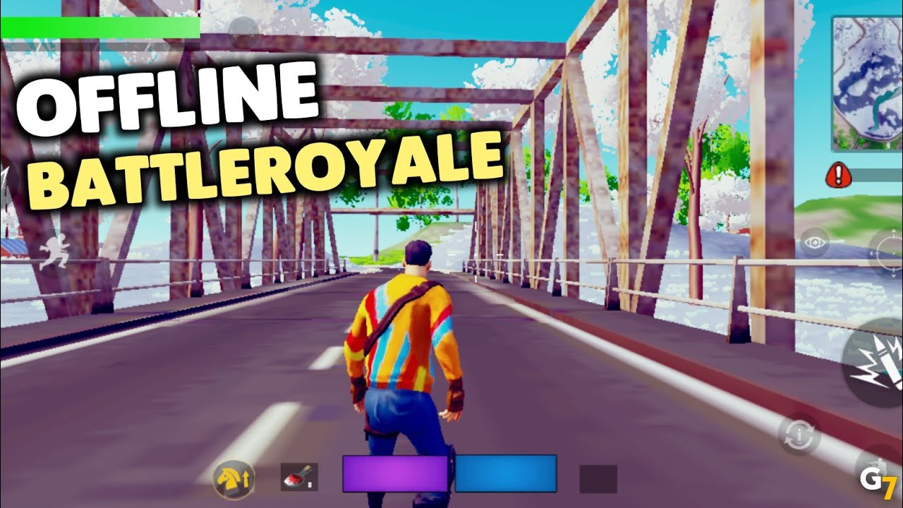Battle destruction game OFFLINE battleroyale review - YouTube