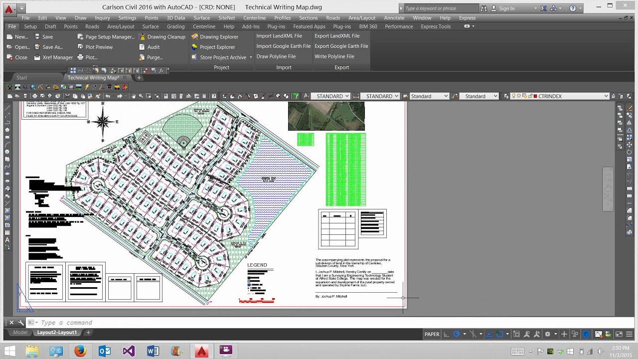 Paper Space Tutorial in Carlson - YouTube