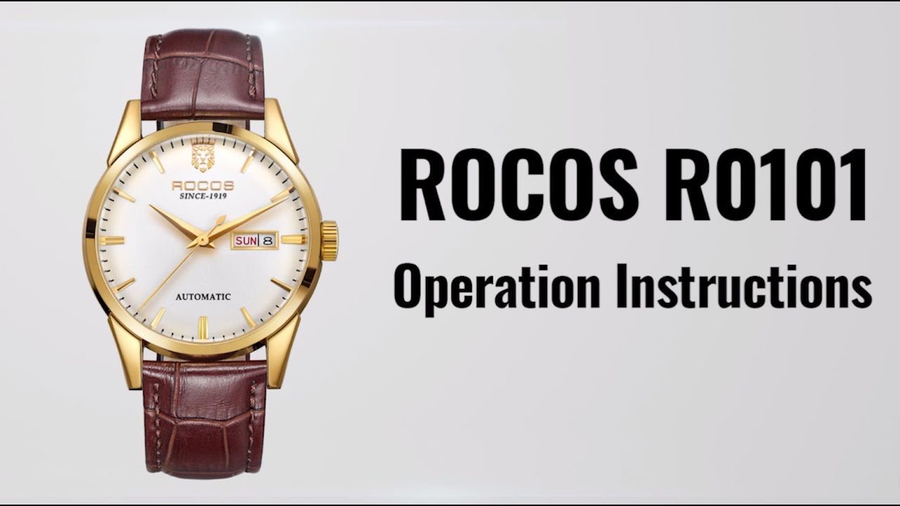 [Tutorial] ROCOS R0101 Automatic Watch Operation Instructions - YouTube