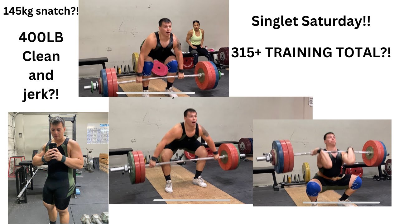 Singlet Saturday, 315kg+ total? 400 lbs clean and jerk? 319 lbs snatch ...