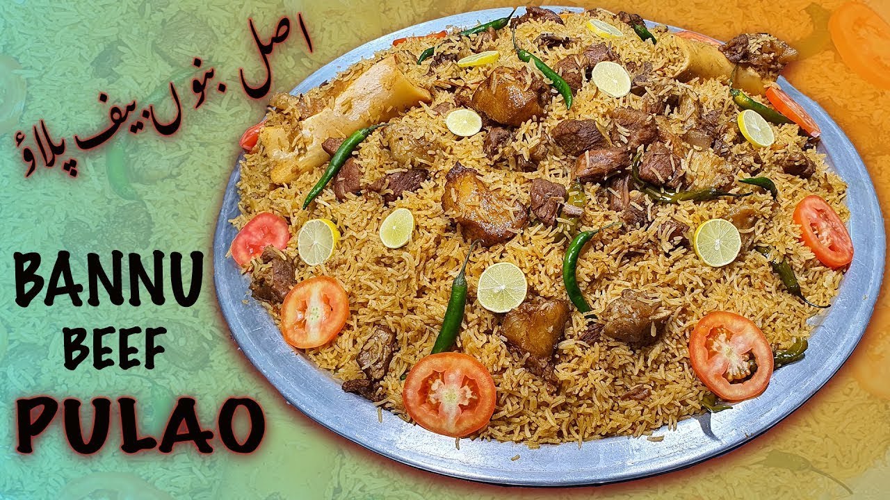 Banu beef pulao, beef pulao food street - YouTube