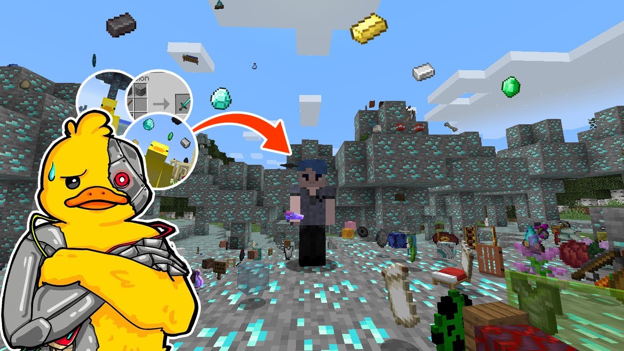 MINECRAFT pero CON TODOS LOS MODS / DATA PACKS QUE USA PATO HORNEADO ...