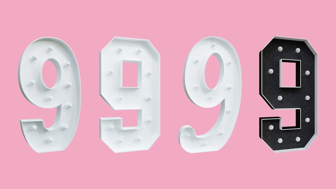 Marquee Number 9 DIY Tutorial - YouTube