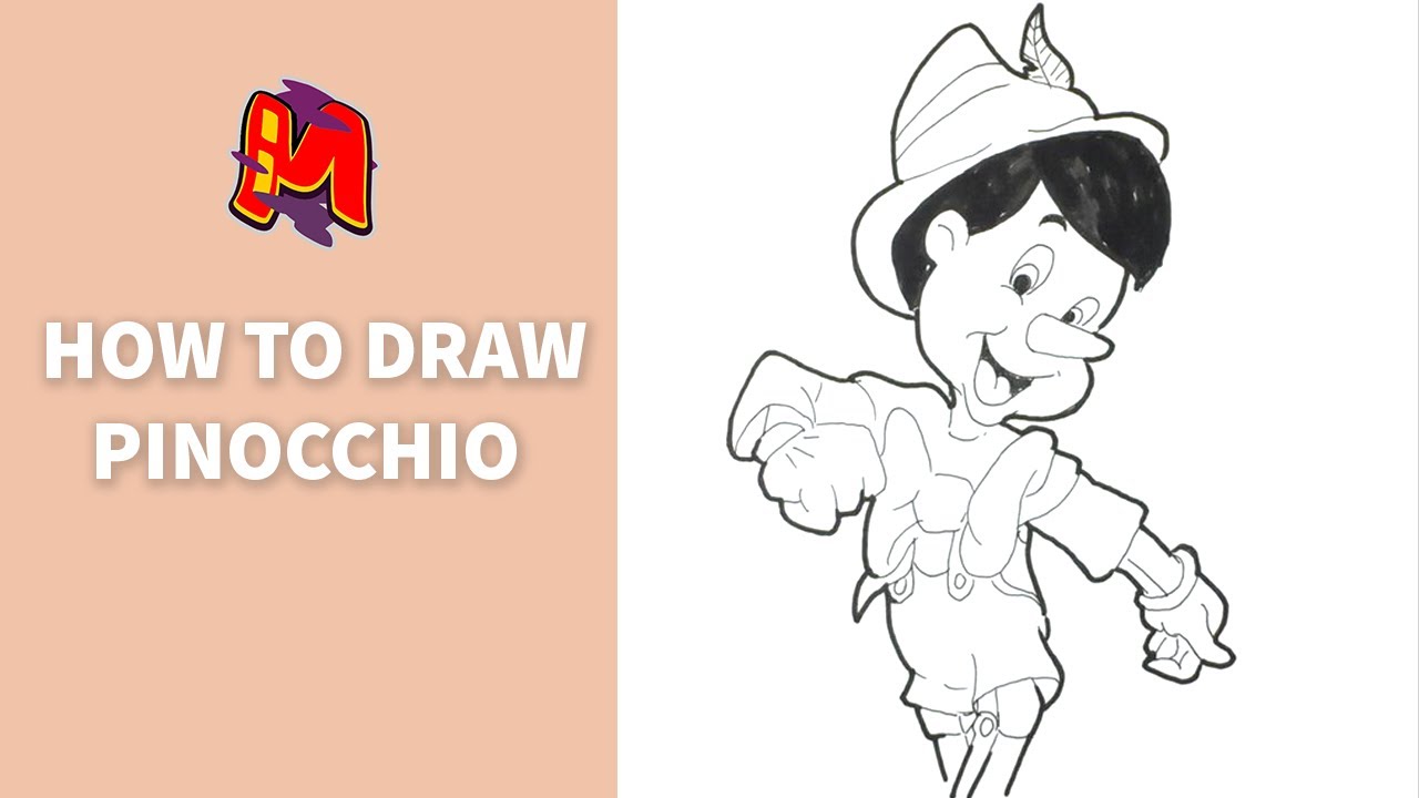 How to Draw Pinocchio Easy - YouTube
