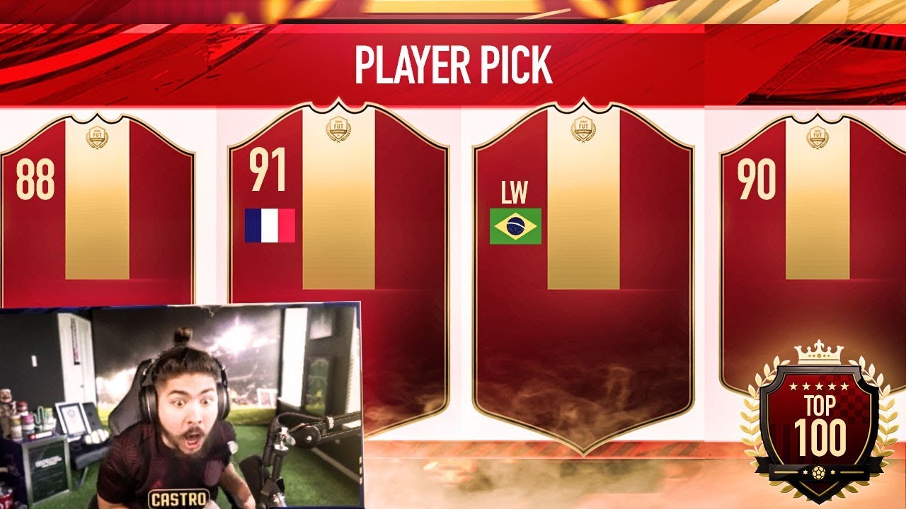 MY TOP 100 PLAYER PICK PACKS!! OMG I GOT THE BEST ONE!! FIFA 19 - YouTube
